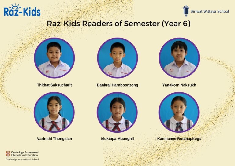 Raz Kids Best Reading Award - siriwat.ac.th